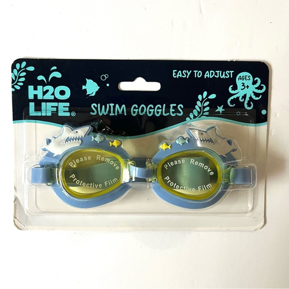 H2O | Swim | H2o Life Kids Swim Goggles Shark Design Ages 3 Easy To ...